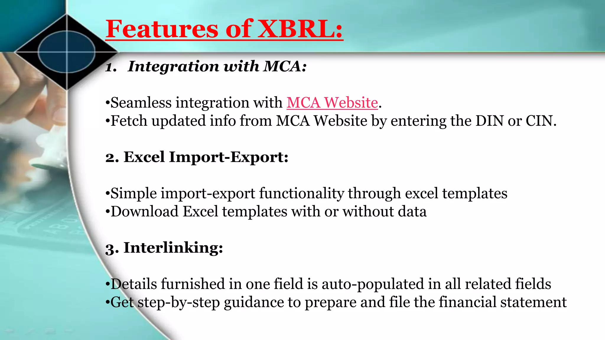 XBRL - Features and Fundamental | PPT
