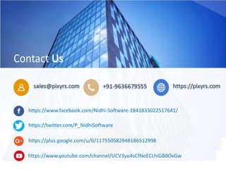 Nidhi Software - Pixyrs Softech | PPTX