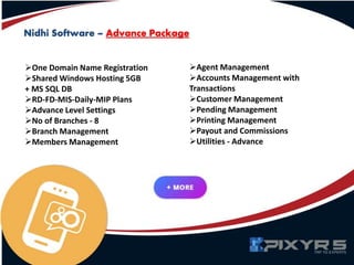 Nidhi Software - Pixyrs Softech | PPTX