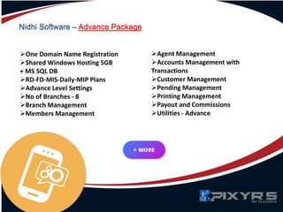 Nidhi Company Software - Pixyrs Softech | PPT