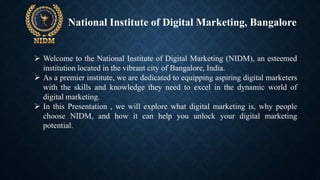 Best Digital Marketing Institute in Bangalore | PPT