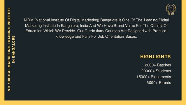 Digital Marketing Training in Bangalore | PPT