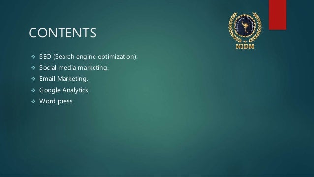 Nidm Institute | PPTX