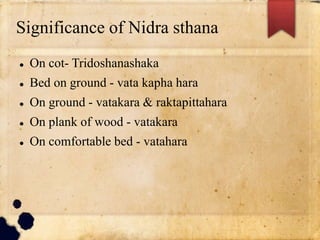 Presentation on nidra ,types of nidra ,different views | PPTX