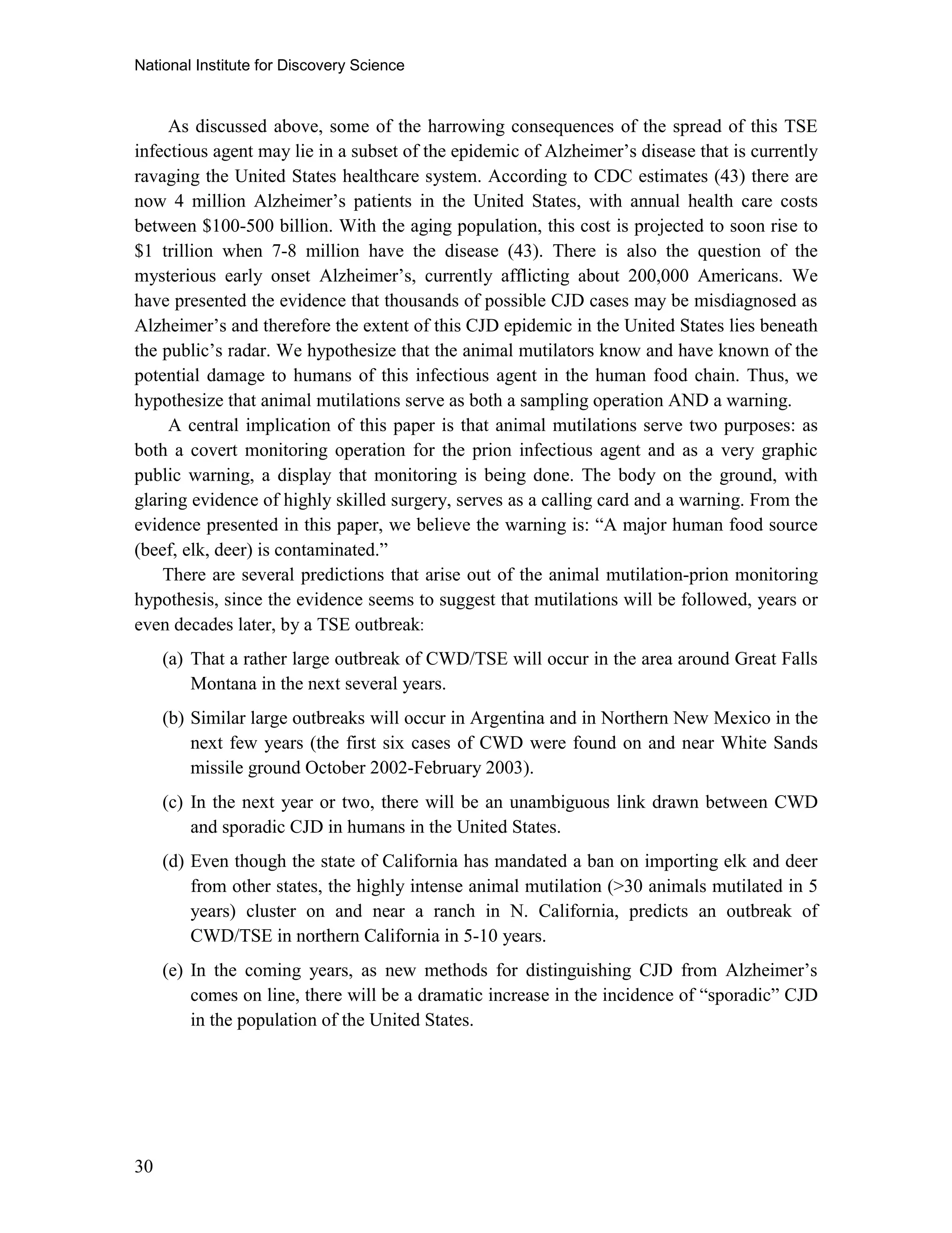 NIDS - TSE and cattle mutilations full article | PDF