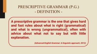 Grammar 1 lecture 1 Introduction to gram | PDF