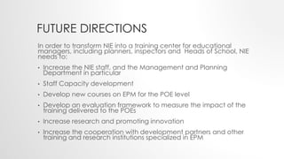 #CIES2018 The role of the National Institute of Education (NIE) in ...