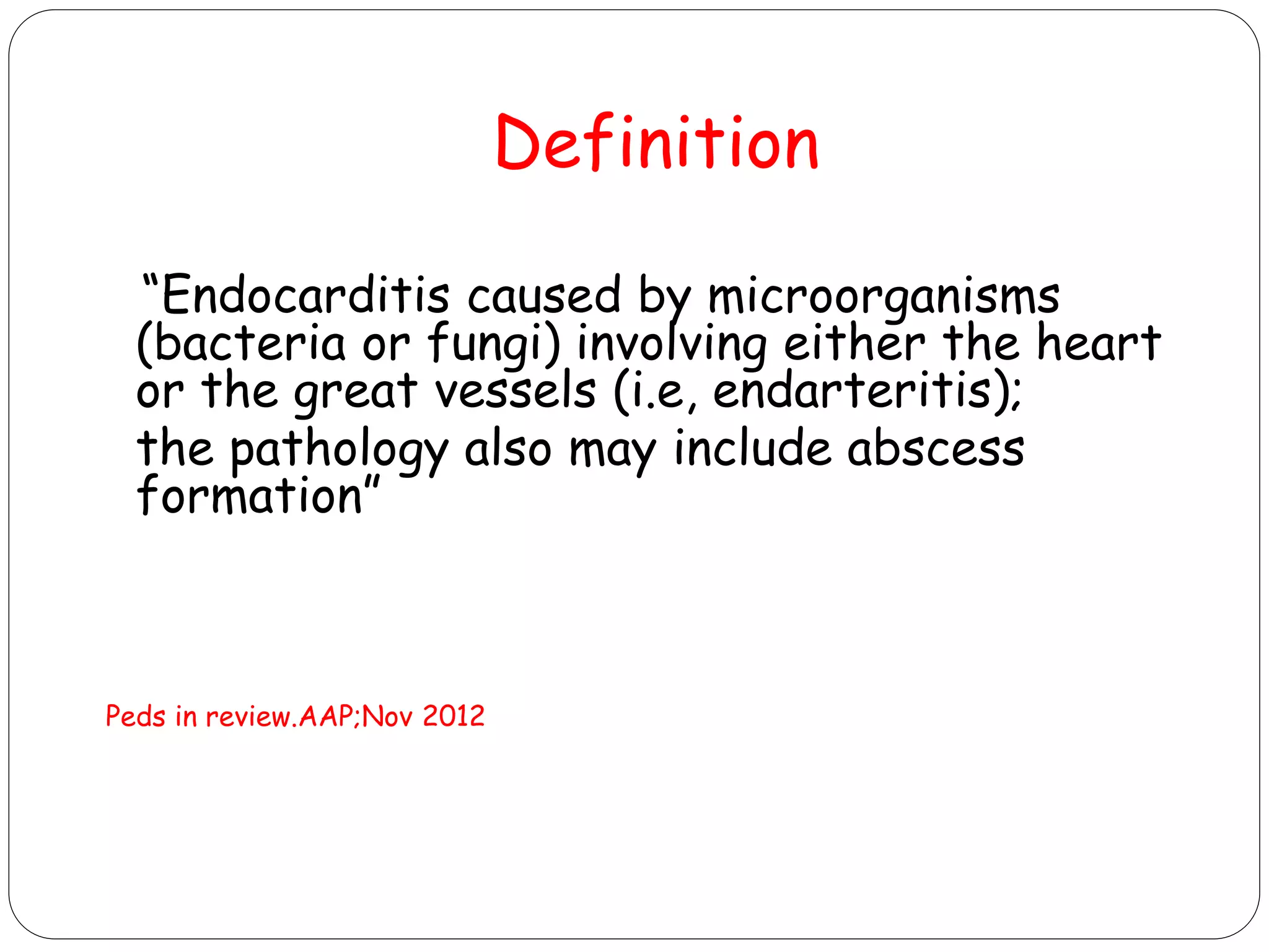 NEONATAL ENDOCARDITIS | PPTX