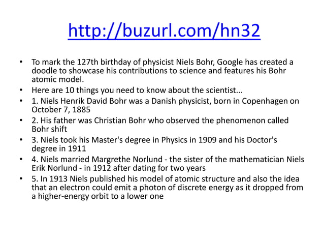 Niels bohr | PPTX