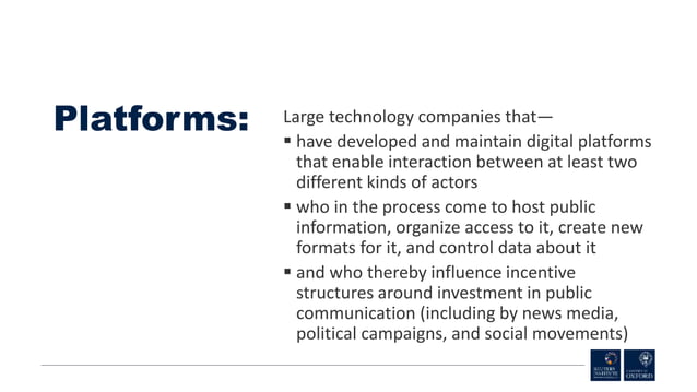 The Rise of Platforms: findings, questions, challenges, and ...
