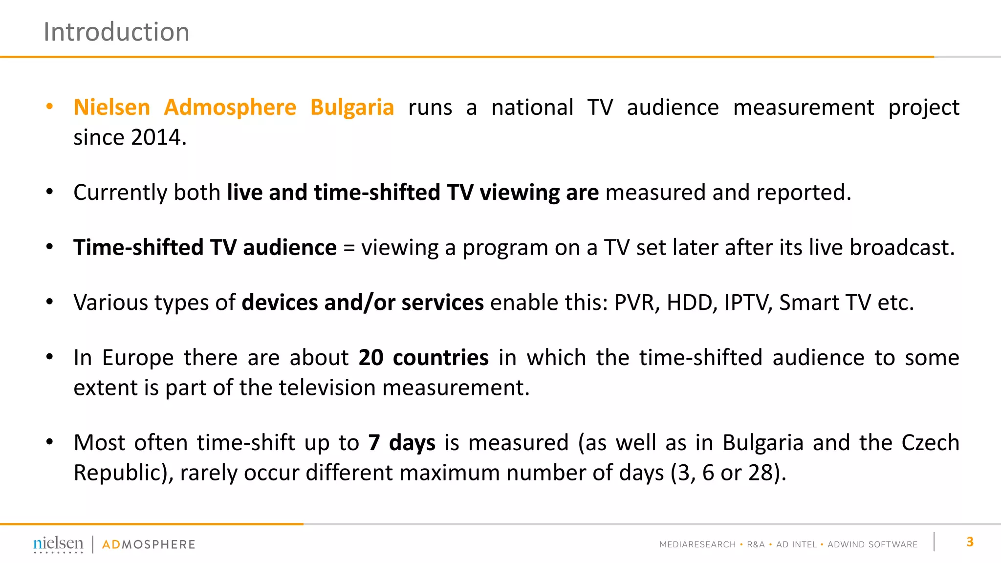 Time-shifted TV audience in Bulgaria | PDF