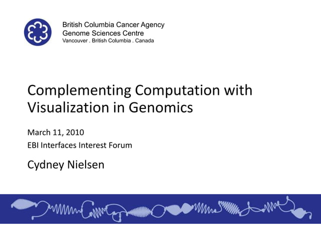 Complementing Computation with Visualization in Genomics | PPT