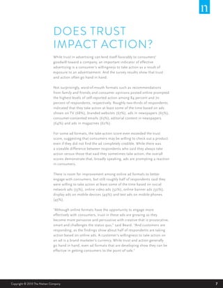 Global trust in advertising report, Nielsen 2013 | PDF