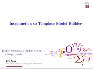 Anders Nielsen template model-builder | PDF