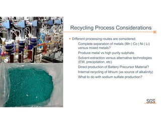 REVIEW OF HYDROMETALLURGICAL FLOWSHEETS FOR TREATMENT OF BLACK MASS | PDF