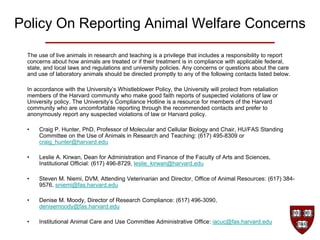 Niemi, Regulatory Oversight of Laboratory Primates | PDF