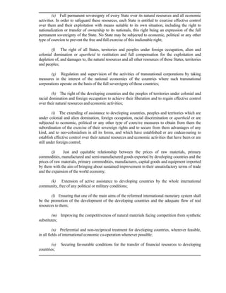 NEW INTERNATIONAL EEOCNOMIC ORDER - UN GENERAL ASSEMBLY RESOLUTIONS AND ...