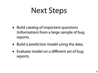 Improving Bug Tracking Systems | ZIP