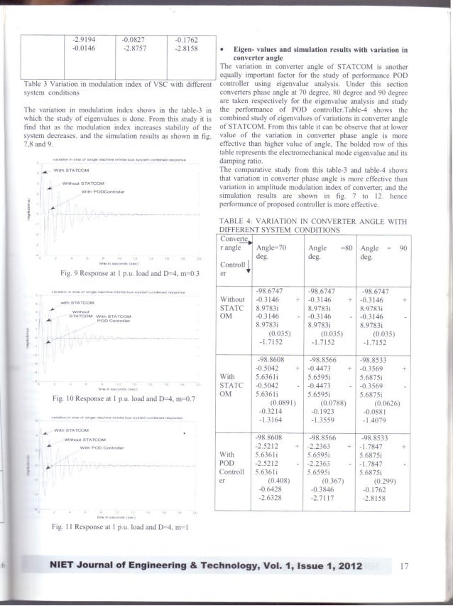 Power System Stability Enhancement With STATCOM Power Oscillation Damping Controller | PDF ...