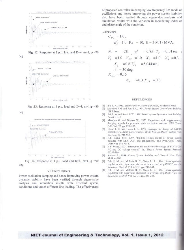 Power System Stability Enhancement With STATCOM Power Oscillation Damping Controller | PDF ...