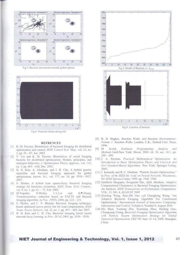 Nature Inspired Optimization Technique : Bacterial Foraging Algorithm | PDF
