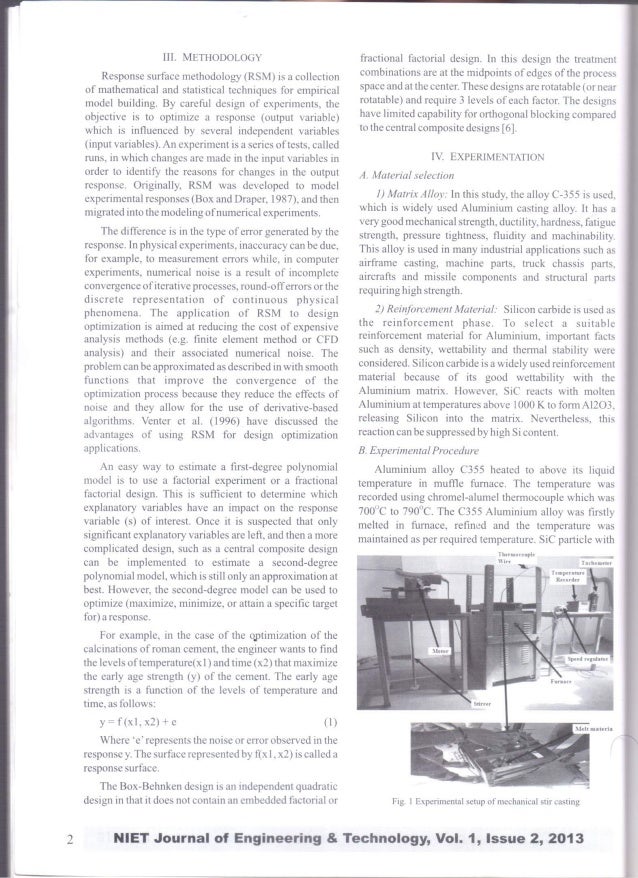 The Effect Of Process Parameters On Mechanical Stir Casting Process | PDF