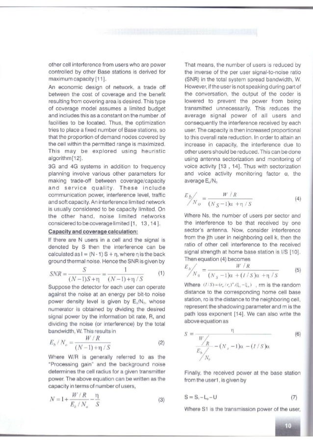 Planning And Optimization Of UMTS Network Radio Link With Limited Interference | PDF