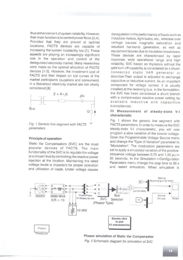 Steady -State And Dynamic Performance Of The Static Var Compensator (SVC) Phasor Model | PDF ...