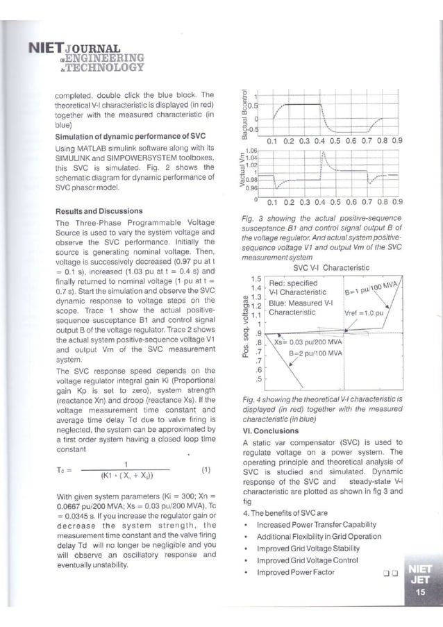 Steady -State And Dynamic Performance Of The Static Var Compensator (SVC) Phasor Model | PDF ...
