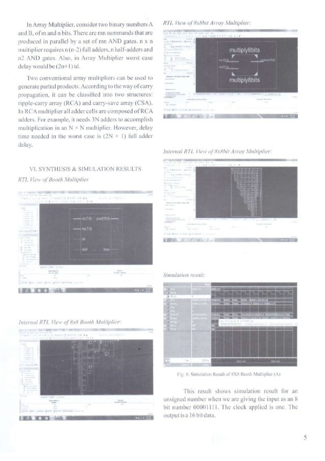 Design And Simulation Of Multiplier For High Speed Application | PDF