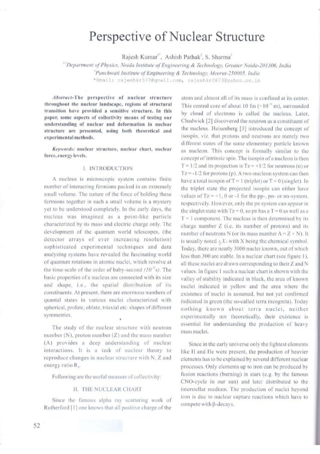 Perspective Of Nuclear Structure | PDF