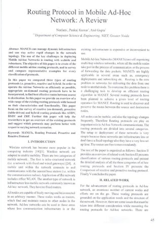 Routing Protocol In Mobile Network : A Review | PDF | Computer Networking | Computing