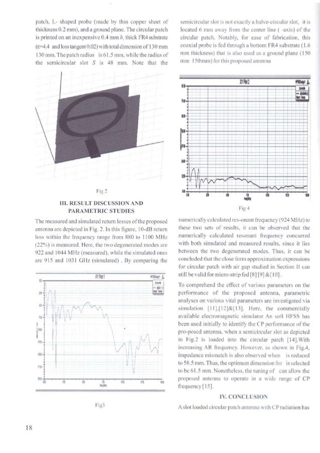 UHF RFID Reader Antena Using Double Slot Loaded Circular Patch | PDF