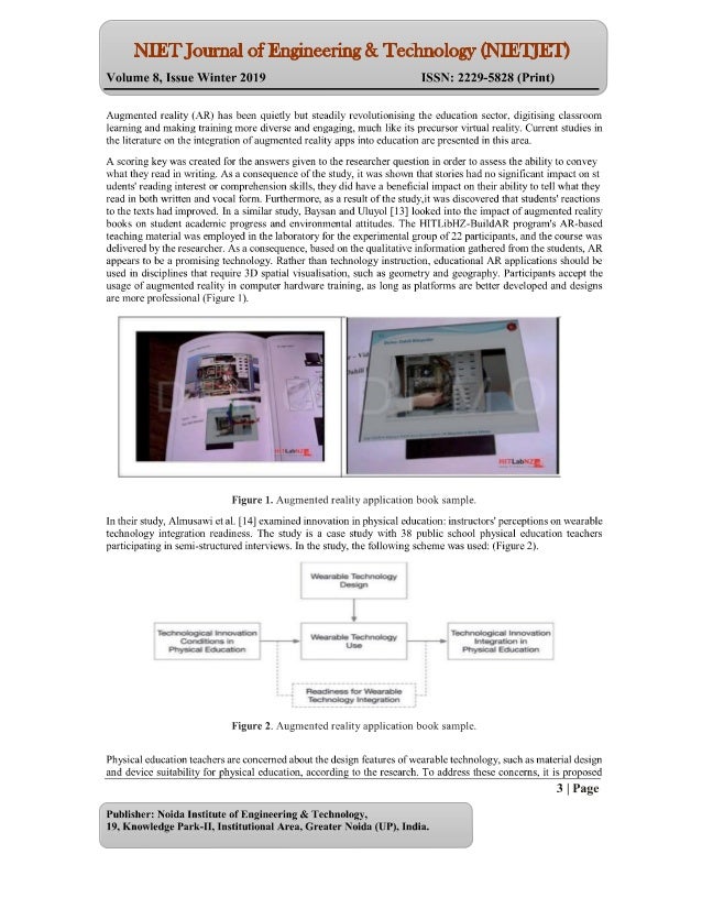 STUDY OF AUGMENTED REALITY BASED APPLICATIONS IN EDUCATION | PDF