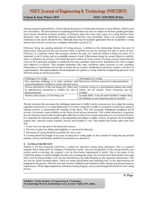 SECURE E-VOTING PRINCIPLES | PDF