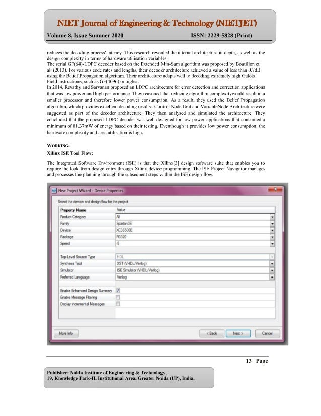 Analysis Of Low Density Parity Check Code Decoder For Low Power Applications Pdf