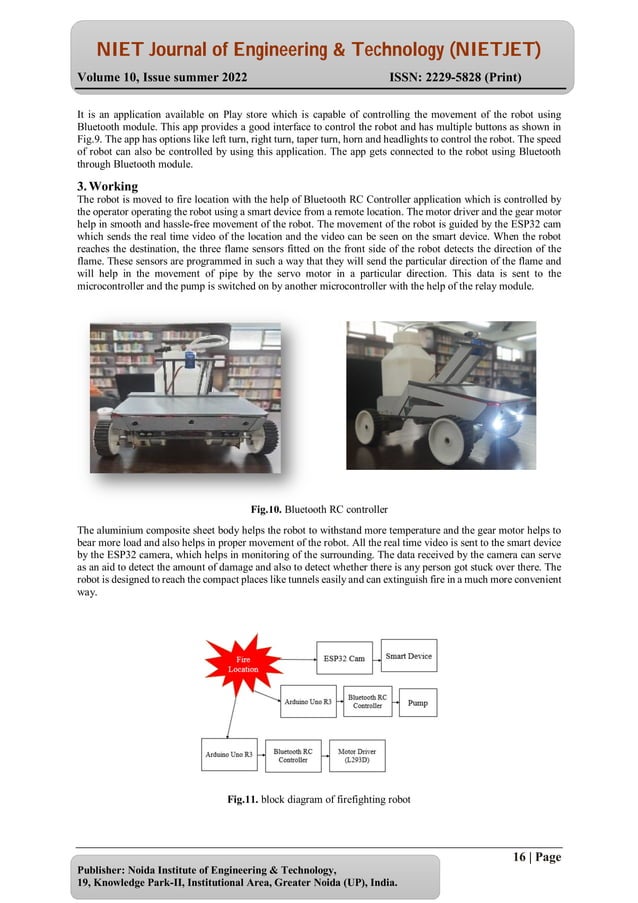 Design and Implementation of Automatic Fire Sensing and Fire Extinguishing Robot using IoT | PDF ...
