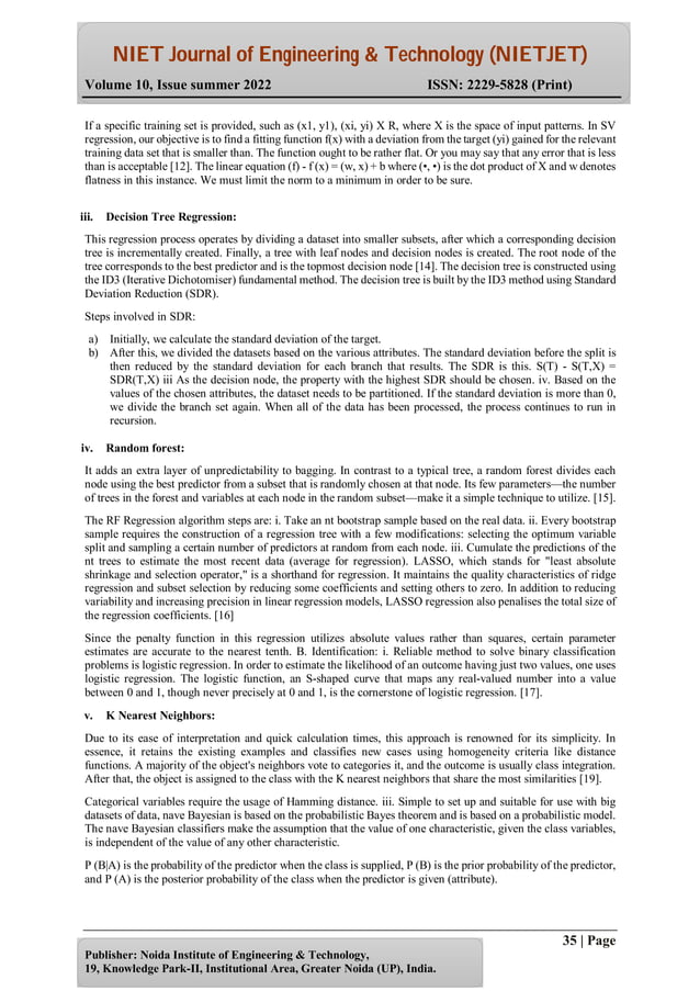 A detailed analysis of the supervised machine Learning Algorithms | PDF