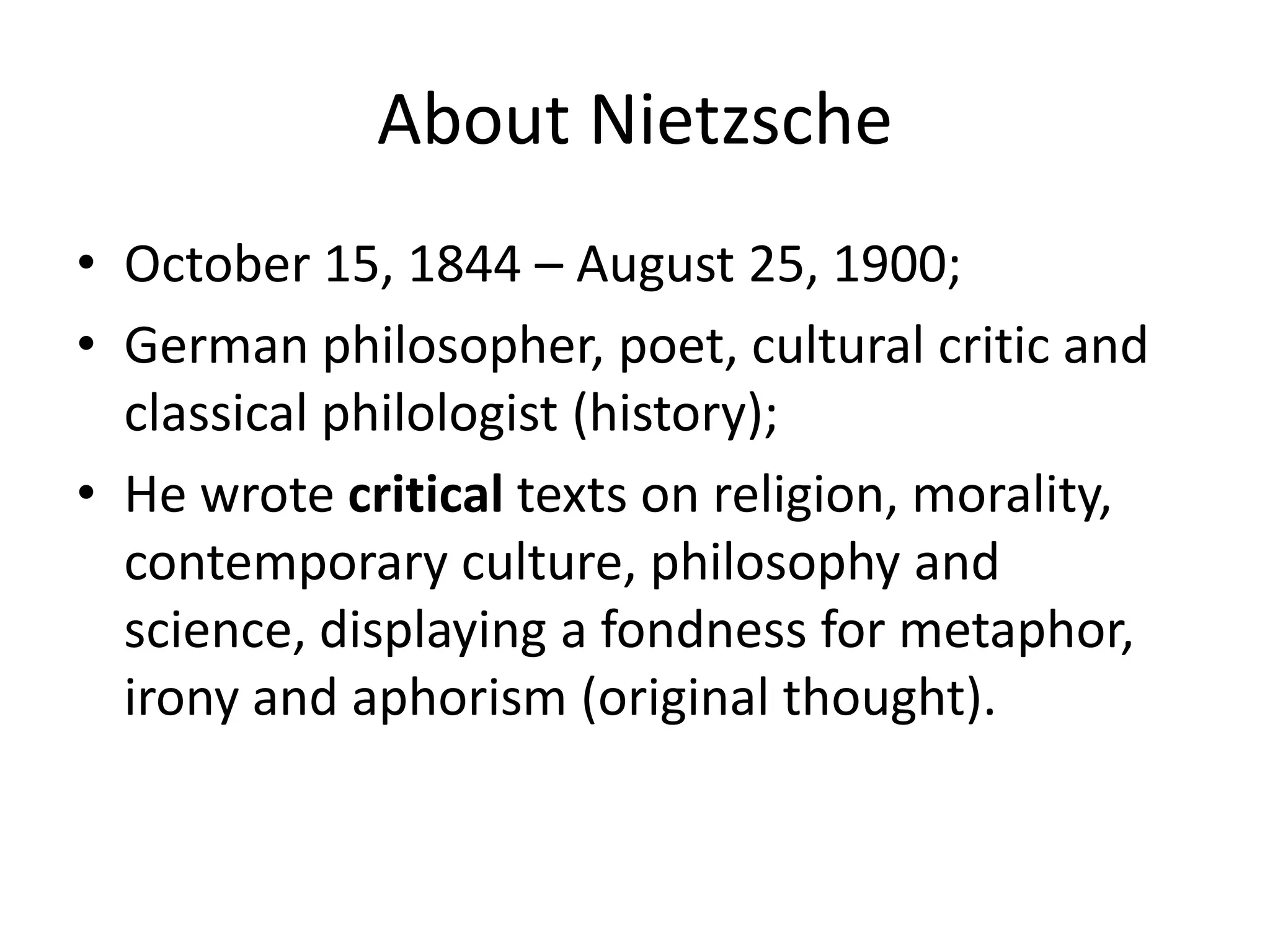 Nietzsche | PPTX