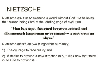Nietzsche's prominent works and God is dead. | PPT