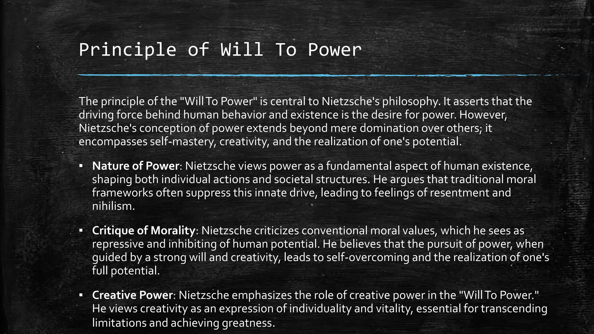 Nietzsche on "Will To Power" and "Superman"Layout | PPTX