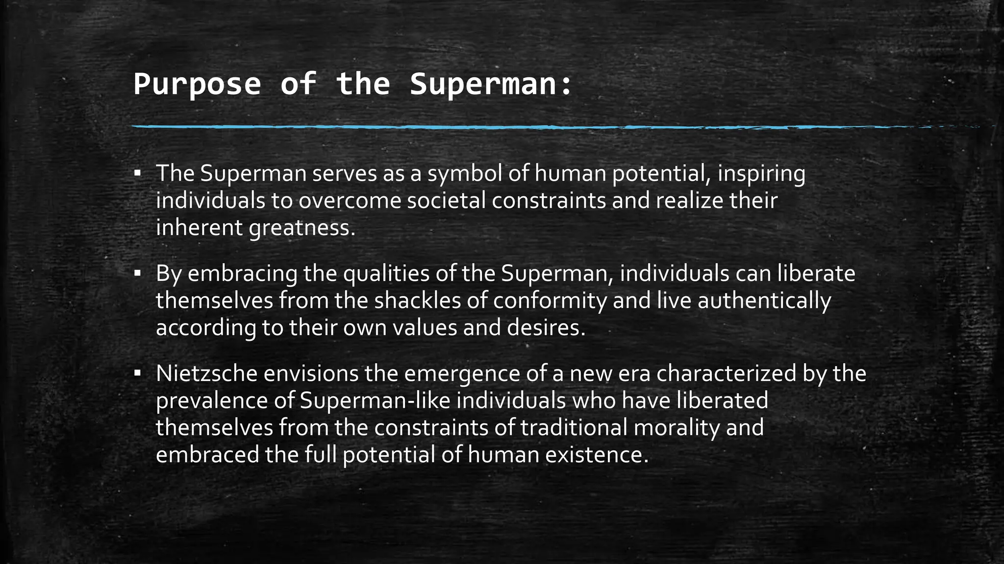 Nietzsche on "Will To Power" and "Superman"Layout | PPTX