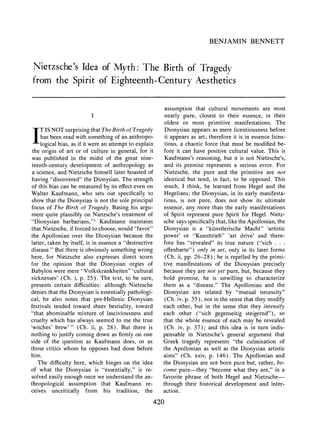 Nietzsche's idea of myth, by benjamin bennett | PDF