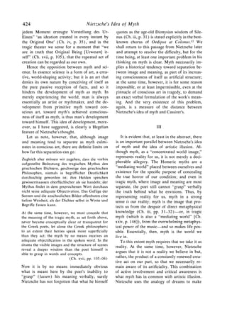 Nietzsche's idea of myth, by benjamin bennett | PDF