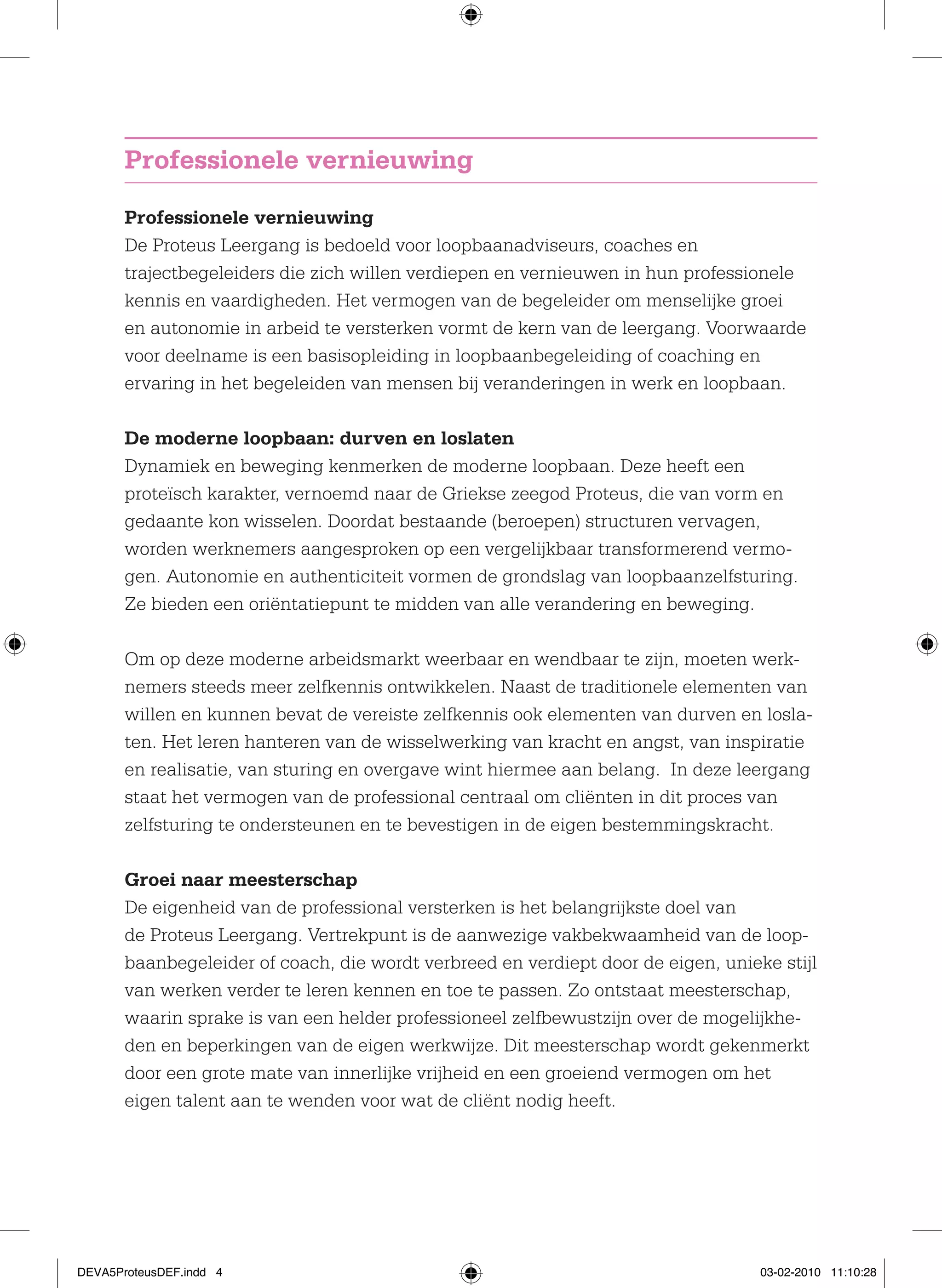 Proteus leergang 2010 2011 | PDF