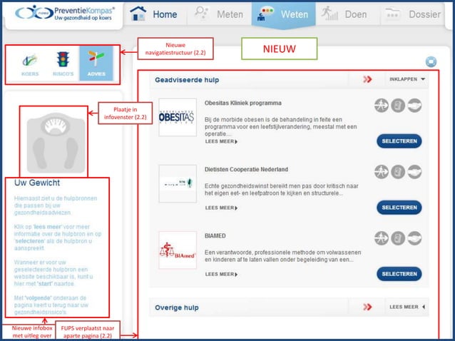 Nieuw en oude flow NIPED Preventiekompas | PPT