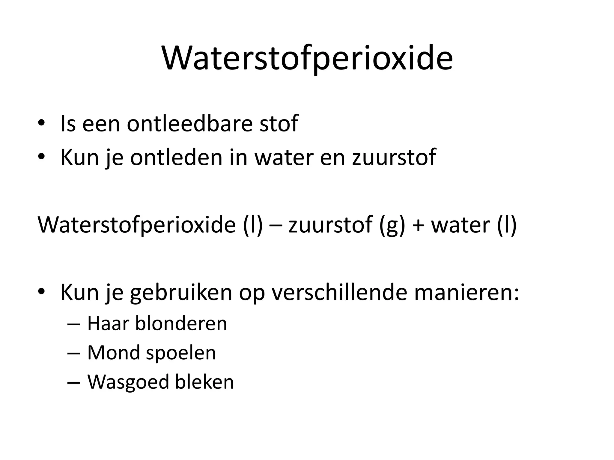 Nieuwe stoffen maken | PPTX