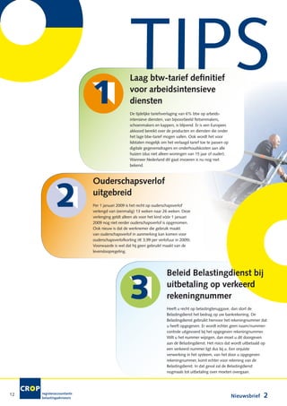 CROP Nieuwsbrief 2 2009 | PDF