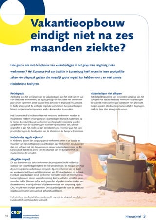 CROP Nieuwsbrief 3 2009 | PDF
