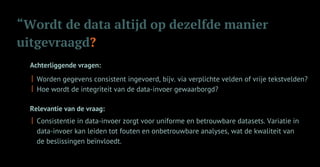 veelgestelde vragen vanuit het data team, | PDF